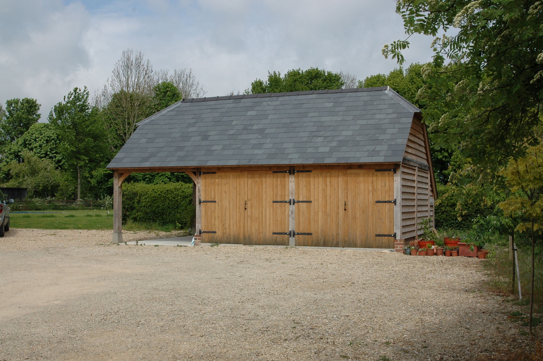 3 Bay Garage Barn Hips | Border Oak